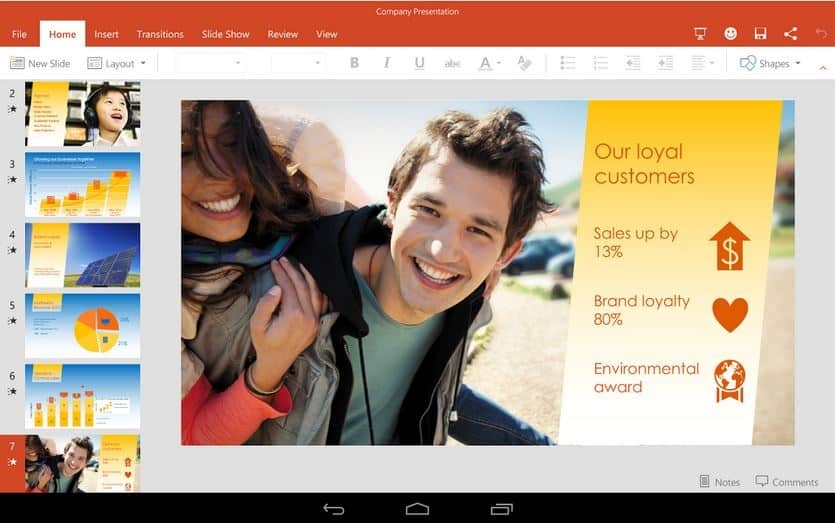 Microsoft Office para tablets com Android é lançado