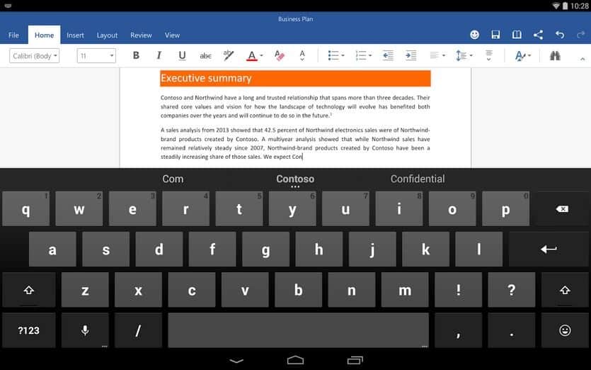 Microsoft Office para tablets com Android é lançado