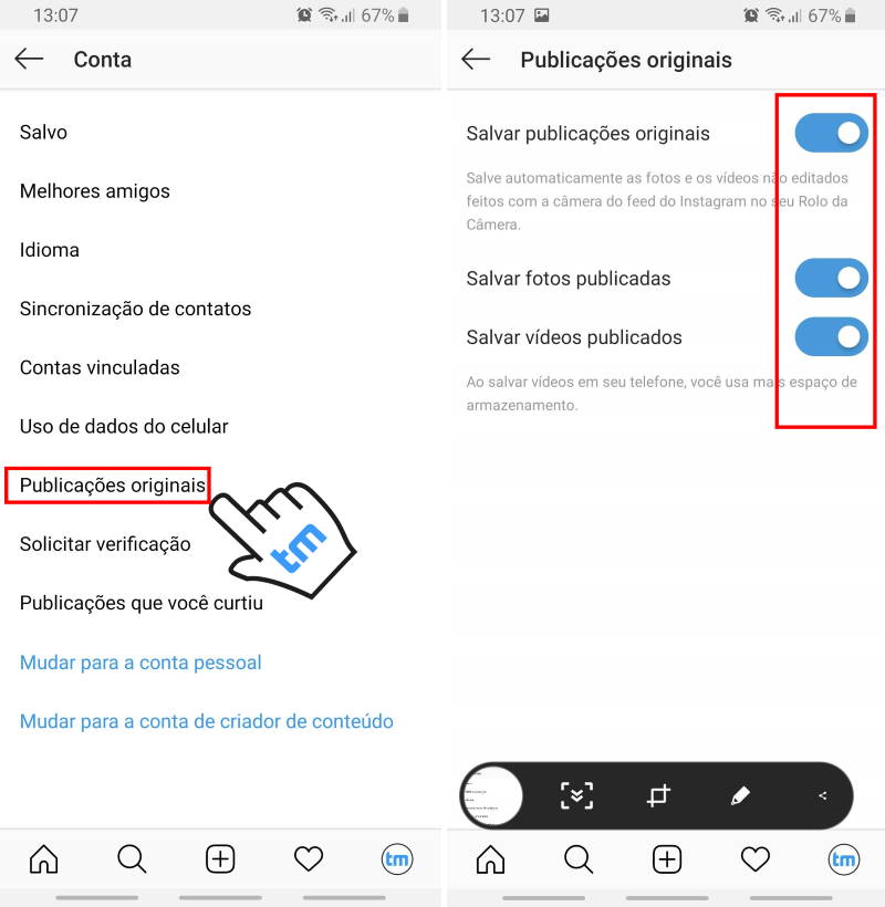 Como salvar fotos e vídeos do Instagram na galeria do celular | Tekimobile