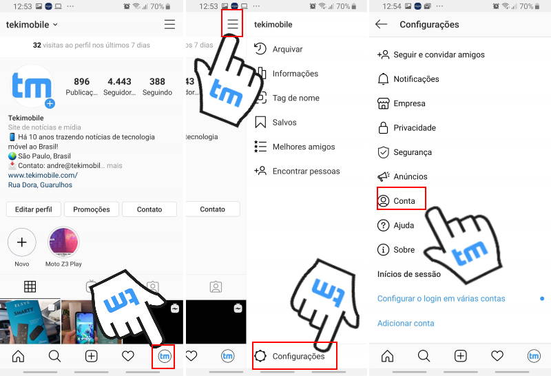 Como salvar fotos e vídeos do Instagram na galeria do celular | Tekimobile